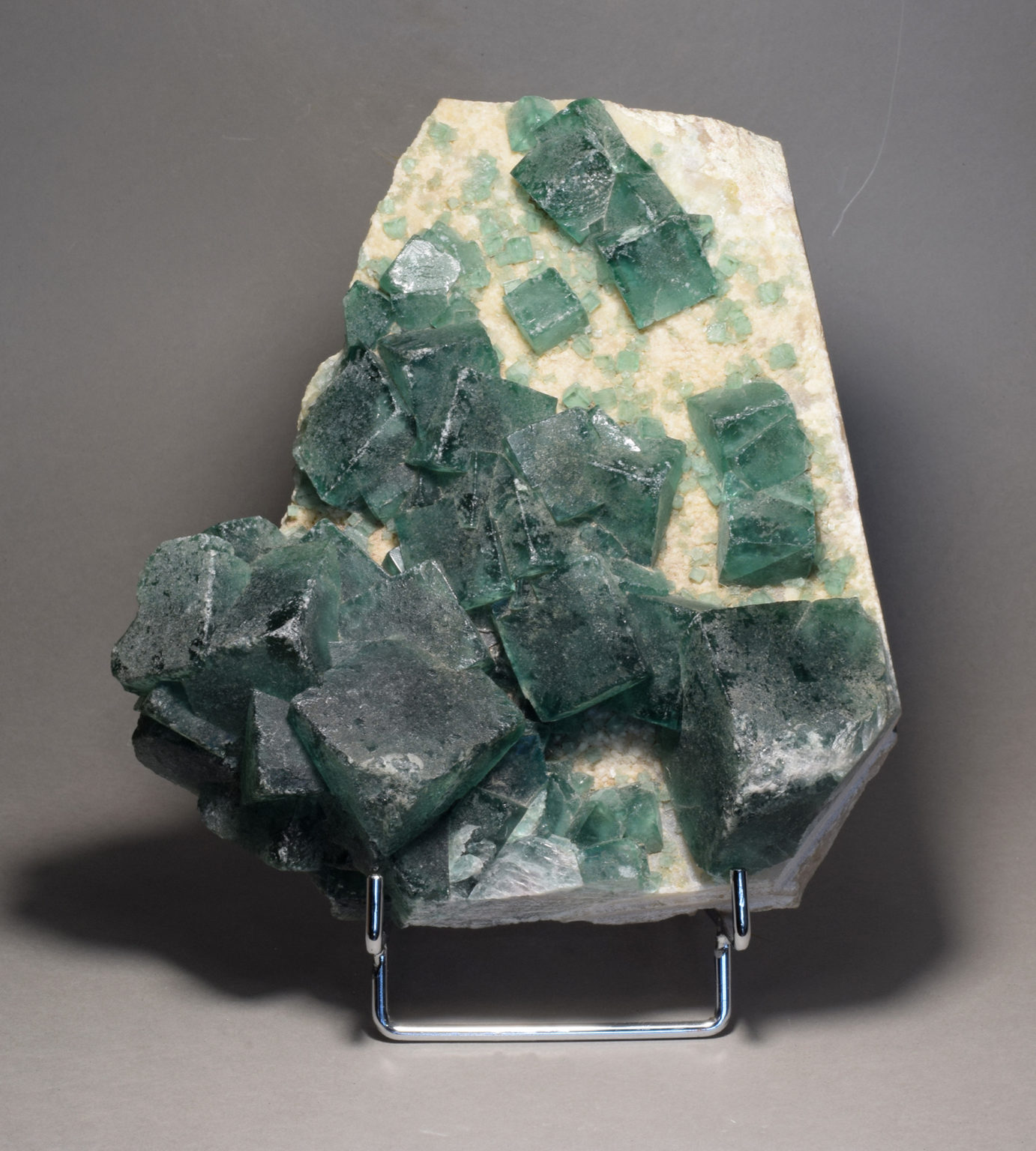 Fluorite cluster on matrix - 20 × 18 × 6 cm