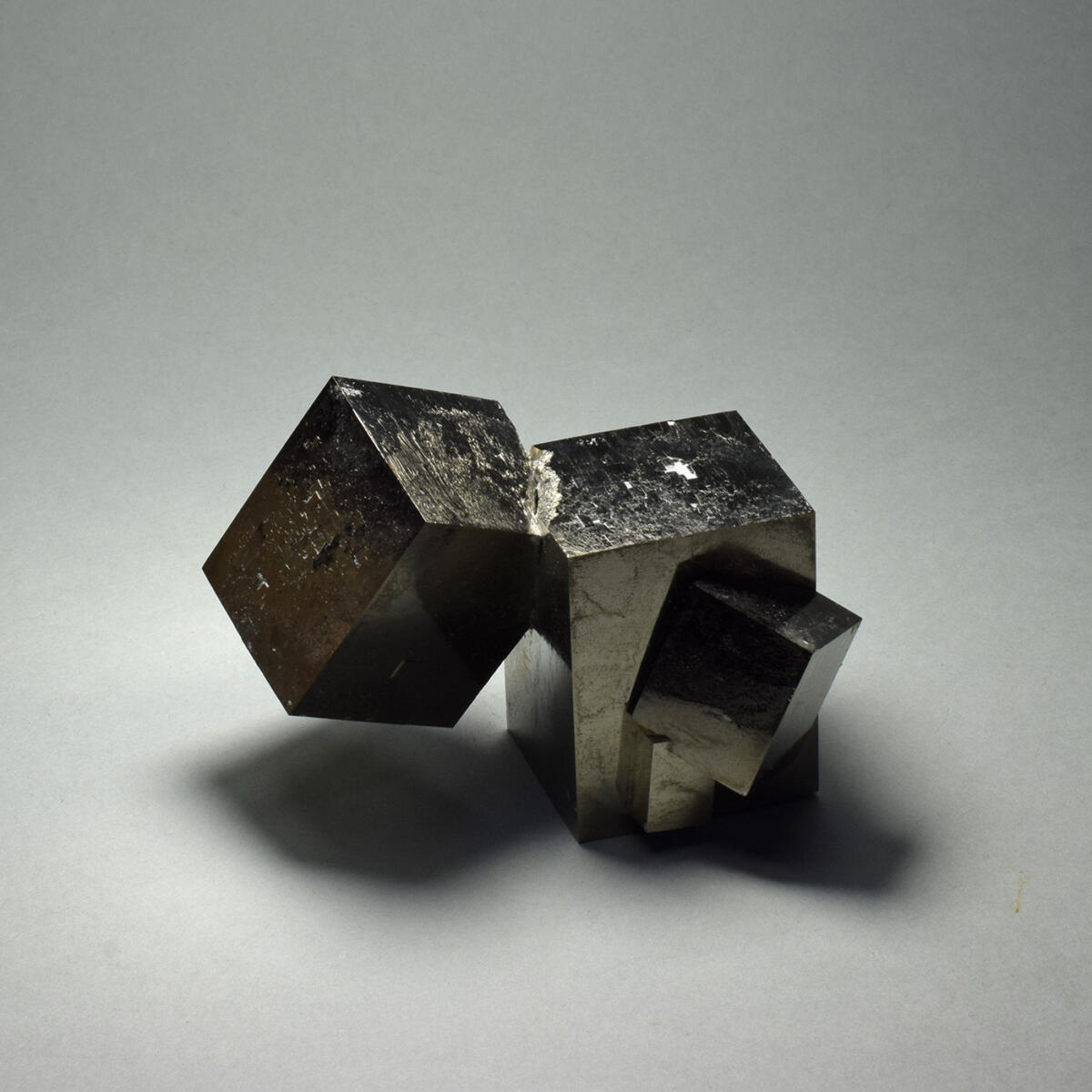 Beautiful Iron pyrite cluster